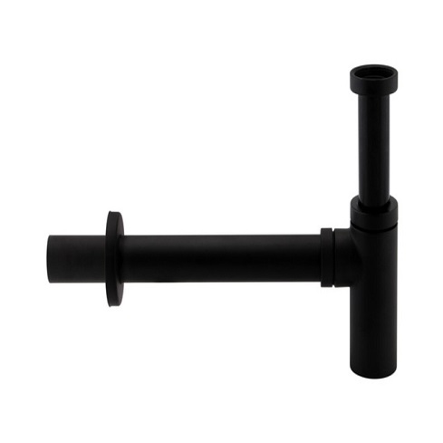 Square Matt Black Bottle Trap -Kingsway Plumbing