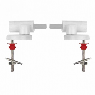 Wirquin White Soft Close Quick Release and Top Fix Hinge -Kingsway Plumbing