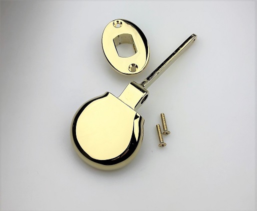 Shires Remo Oval Plate Cistern Lever- Gold -Kingsway Plumbing