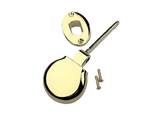 Shires Remo Round Plate Cistern Lever- Gold -Kingsway Plumbing